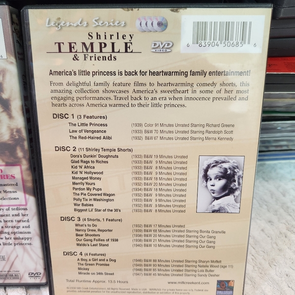 Media | Shirley Temple The Little Princess Combo Hours Of Shirley ...